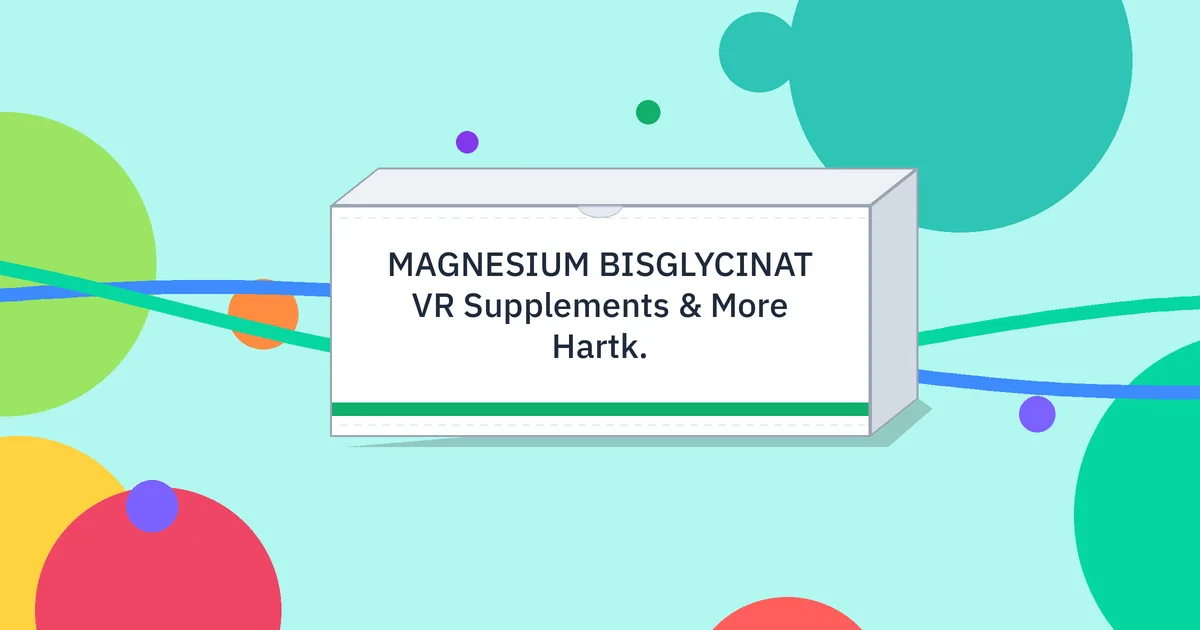 Symbolbild: Packung mit der Aufschrift MAGNESIUM BISGLYCINAT VR Supplements & More Hartk. (PZN 20622117) – Verfügbarkeit und Bezug in Apotheken in Frankfurt am Main