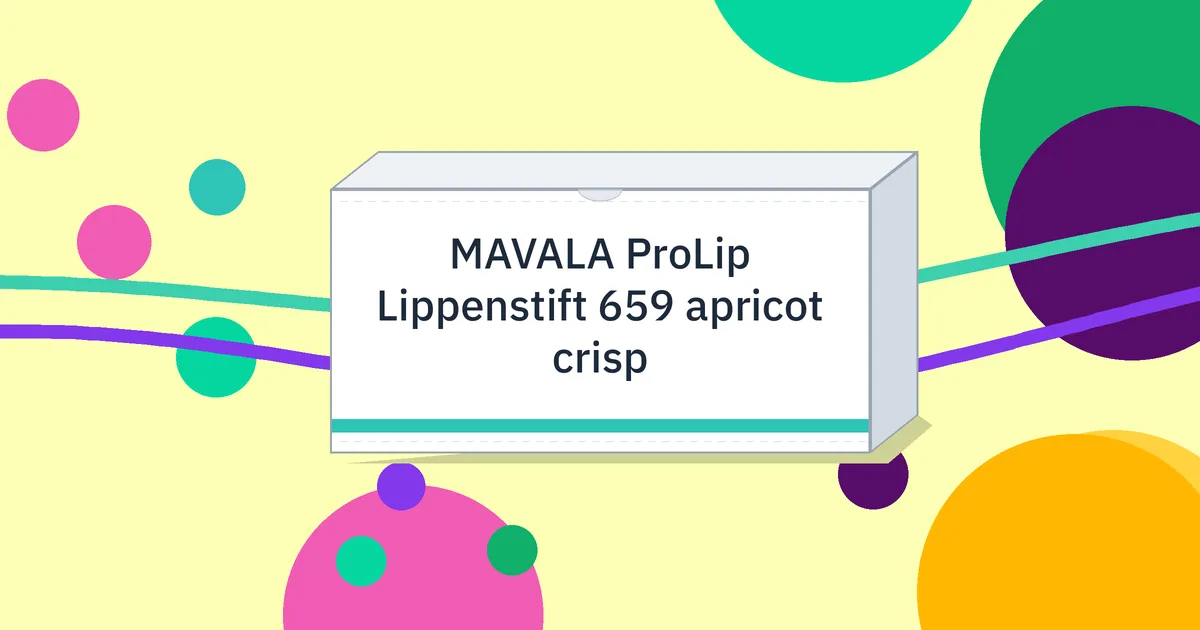 Symbolbild: Packung mit der Aufschrift MAVALA ProLip Lippenstift 659 apricot crisp (PZN 16496776) – Verfügbarkeit und Bezug in Apotheken in Frankfurt am Main