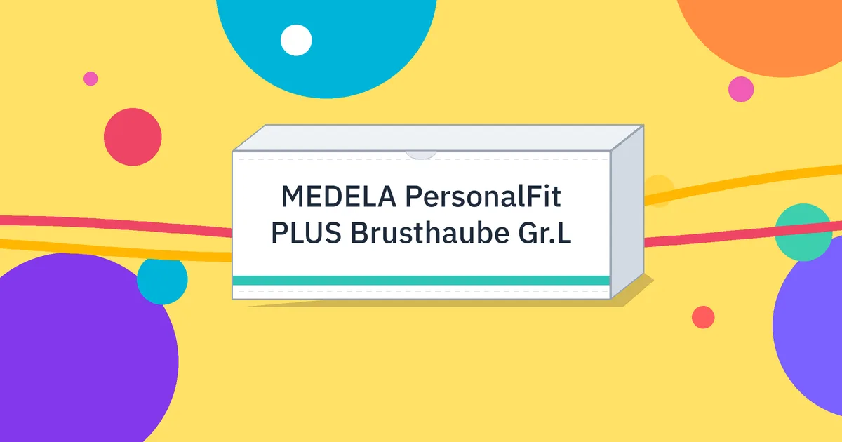 Symbolbild: Packung mit der Aufschrift MEDELA PersonalFit PLUS Brusthaube Gr.L (PZN 15530181) – Verfügbarkeit und Bezug in Apotheken in Frankfurt am Main
