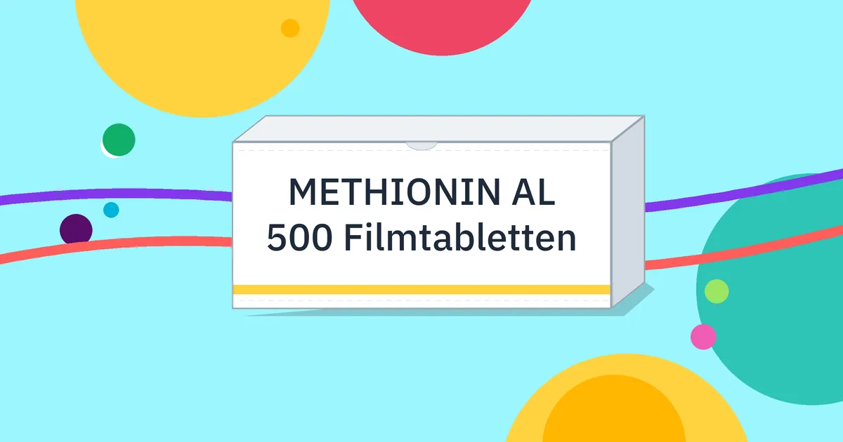 Symbolbild: Packung mit der Aufschrift METHIONIN AL 500 Filmtabletten (PZN 01300750) – Verfügbarkeit und Bezug in Apotheken in Frankfurt am Main