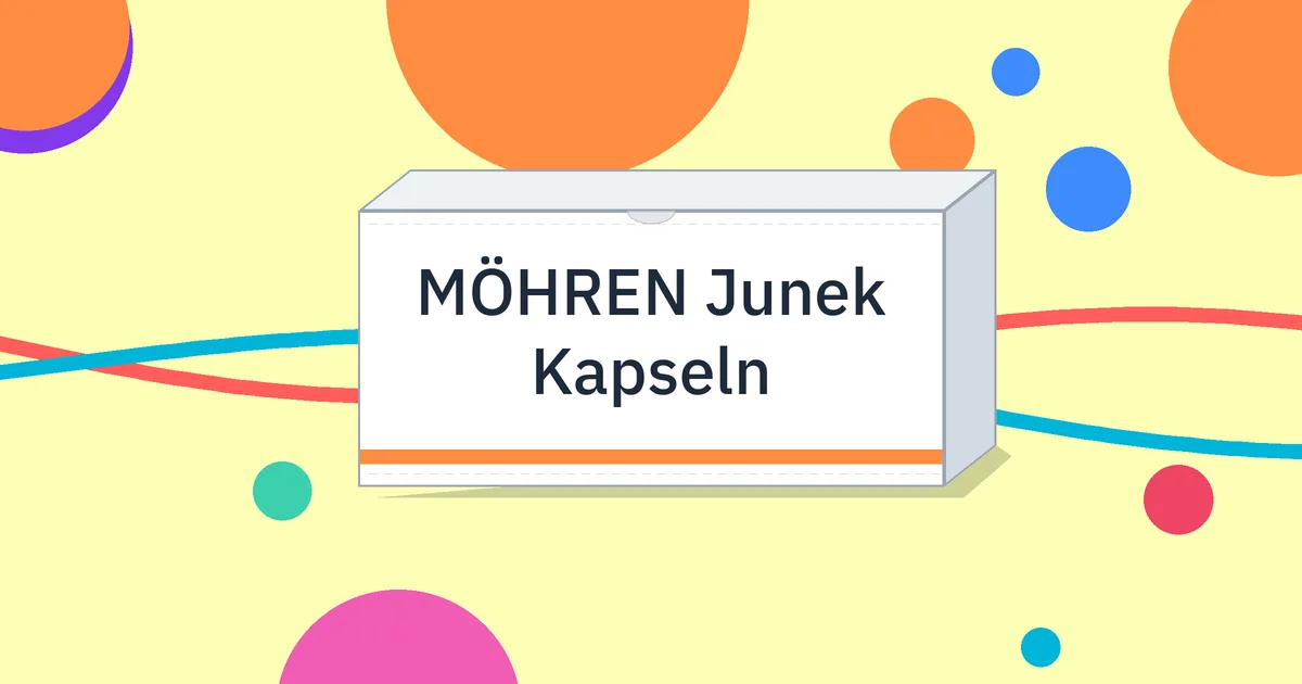 Symbolbild: Packung mit der Aufschrift MÖHREN Junek Kapseln (PZN 10337077) – Verfügbarkeit und Bezug in Apotheken in Frankfurt am Main
