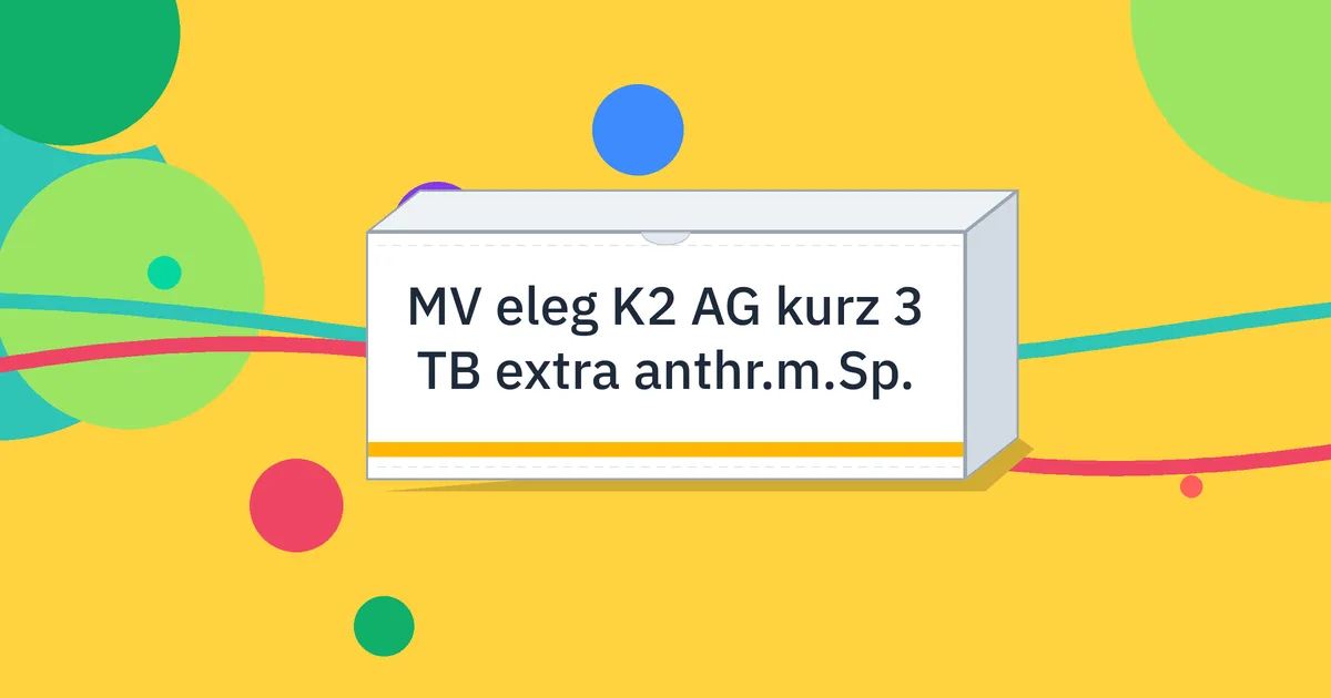 Symbolbild: Packung mit der Aufschrift MV eleg K2 AG kurz 3 TB extra anthr.m.Sp. (PZN 09878520) – Verfügbarkeit und Bezug in Apotheken in Frankfurt am Main