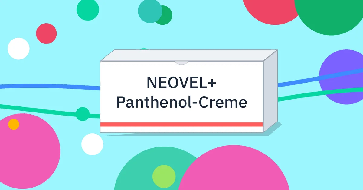 Symbolbild: Packung mit der Aufschrift NEOVEL+ Panthenol-Creme (PZN 18290659) – Verfügbarkeit und Bezug in Apotheken in Frankfurt am Main