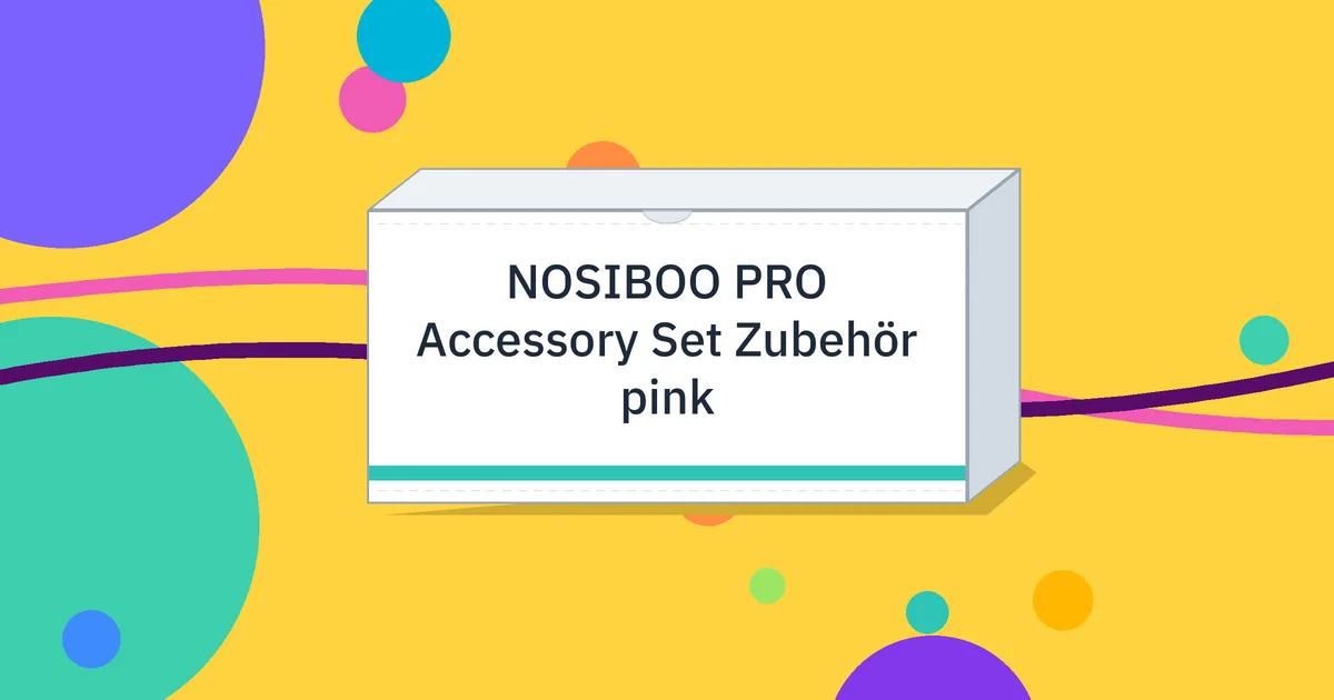 Symbolbild: Packung mit der Aufschrift NOSIBOO PRO Accessory Set Zubehör pink (PZN 15388725) – Verfügbarkeit und Bezug in Apotheken in Frankfurt am Main