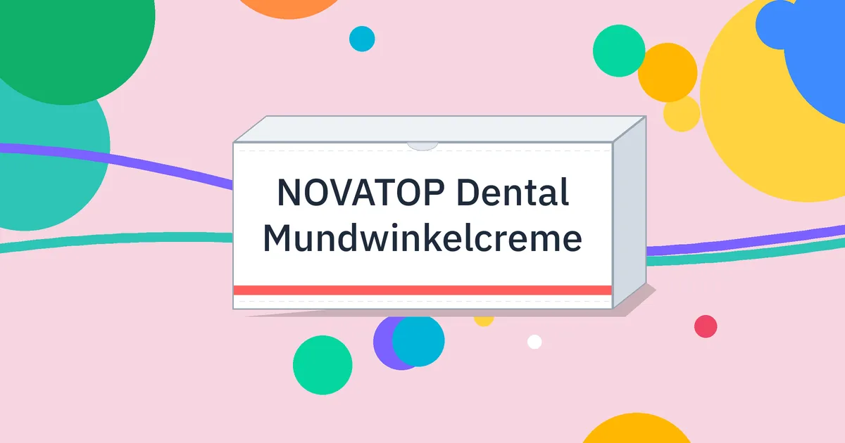 Symbolbild: Packung mit der Aufschrift NOVATOP Dental Mundwinkelcreme (PZN 01086707) – Verfügbarkeit und Bezug in Apotheken in Frankfurt am Main