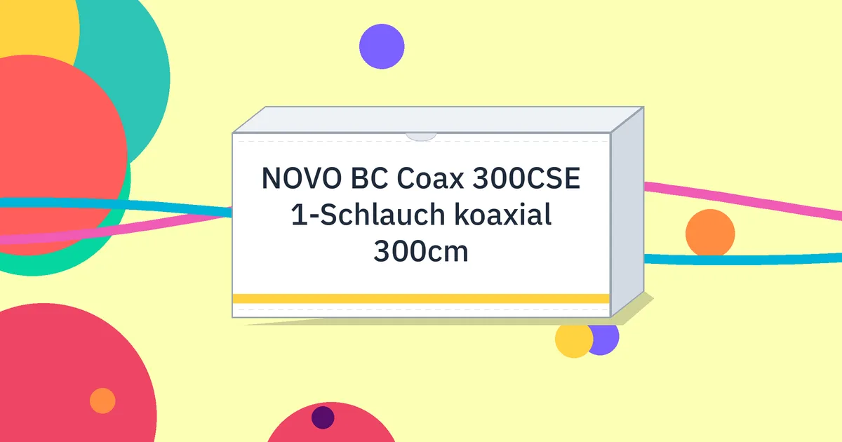 Symbolbild: Packung mit der Aufschrift NOVO BC Coax 300CSE 1-Schlauch koaxial 300cm (PZN 18490950) – Verfügbarkeit und Bezug in Apotheken in Frankfurt am Main