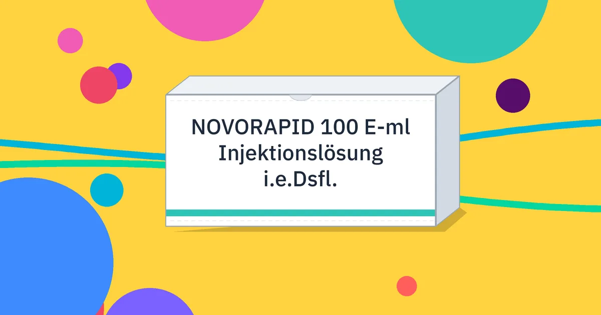 Symbolbild: Packung mit der Aufschrift NOVORAPID 100 E-ml Injektionslösung i.e.Dsfl. (PZN 05527605) – Verfügbarkeit und Bezug in Apotheken in Frankfurt am Main