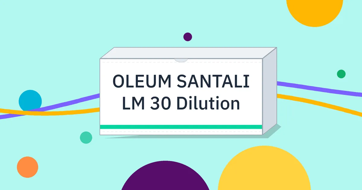 Symbolbild: Packung mit der Aufschrift OLEUM SANTALI LM 30 Dilution (PZN 13623501) – Verfügbarkeit und Bezug in Apotheken in Frankfurt am Main
