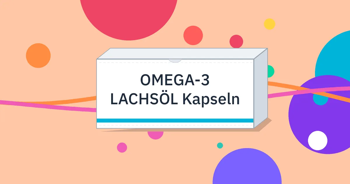 Symbolbild: Packung mit der Aufschrift OMEGA-3 LACHSÖL Kapseln (PZN 10125777) – Verfügbarkeit und Bezug in Apotheken in Frankfurt am Main
