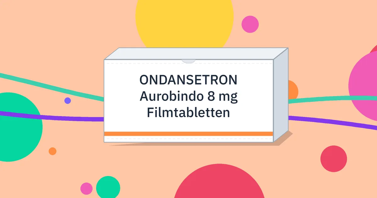 Symbolbild: Packung mit der Aufschrift ONDANSETRON Aurobindo 8 mg Filmtabletten (PZN 02795831) – Verfügbarkeit und Bezug in Apotheken in Frankfurt am Main