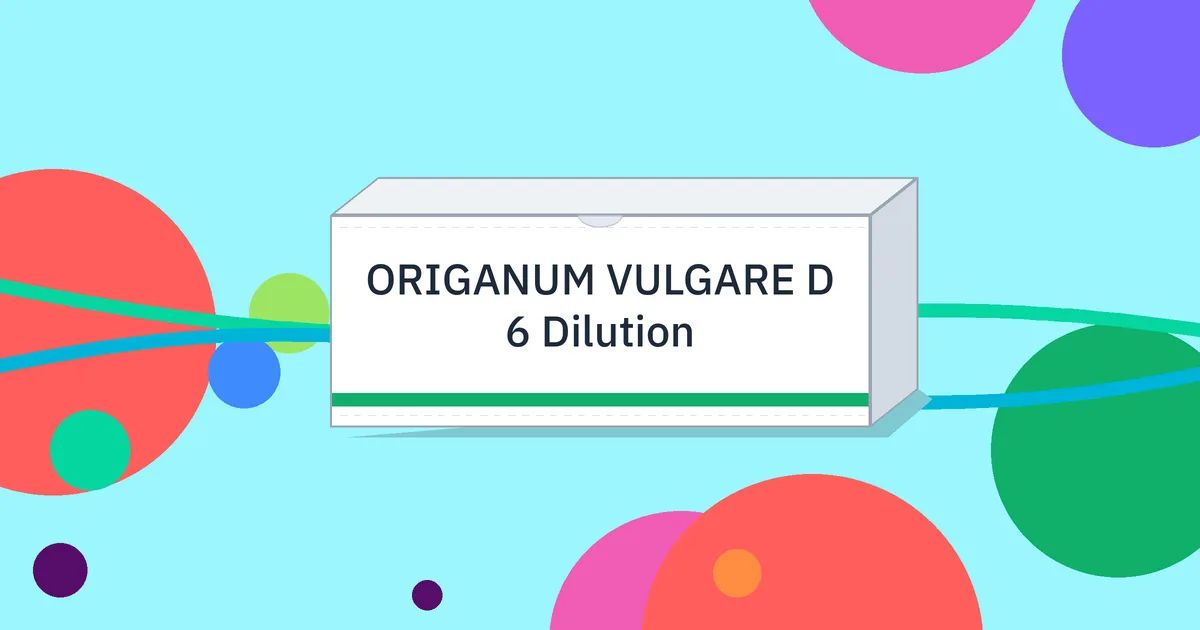Symbolbild: Packung mit der Aufschrift ORIGANUM VULGARE D 6 Dilution (PZN 04230429) – Verfügbarkeit und Bezug in Apotheken in Frankfurt am Main