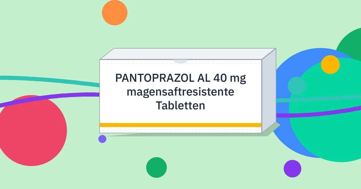Symbolbild: Packung mit der Aufschrift PANTOPRAZOL AL 40 mg magensaftresistente Tabletten (PZN 01249204) – Verfügbarkeit und Bezug in Apotheken in Frankfurt am Main