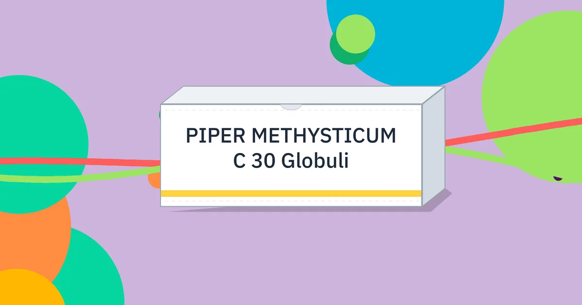 Symbolbild: Packung mit der Aufschrift PIPER METHYSTICUM C 30 Globuli (PZN 01856200) – Verfügbarkeit und Bezug in Apotheken in Frankfurt am Main