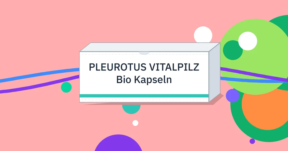 Symbolbild: Packung mit der Aufschrift PLEUROTUS VITALPILZ Bio Kapseln (PZN 18122011) – Verfügbarkeit und Bezug in Apotheken in Frankfurt am Main