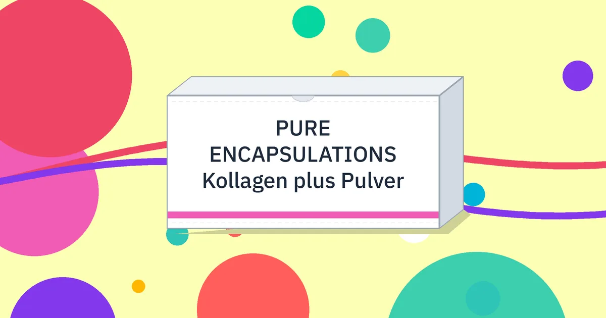 Symbolbild: Packung mit der Aufschrift PURE ENCAPSULATIONS Kollagen plus Pulver (PZN 16744636) – Verfügbarkeit und Bezug in Apotheken in Frankfurt am Main