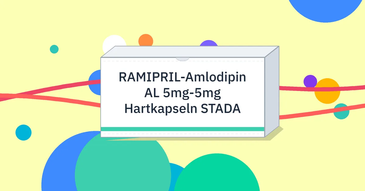 Symbolbild: Packung mit der Aufschrift RAMIPRIL-Amlodipin AL 5mg-5mg Hartkapseln STADA (PZN 19818565) – Verfügbarkeit und Bezug in Apotheken in Frankfurt am Main