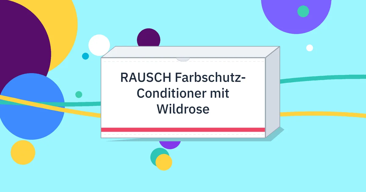 Symbolbild: Packung mit der Aufschrift RAUSCH Farbschutz-Conditioner mit Wildrose (PZN 19438041) – Verfügbarkeit und Bezug in Apotheken in Frankfurt am Main