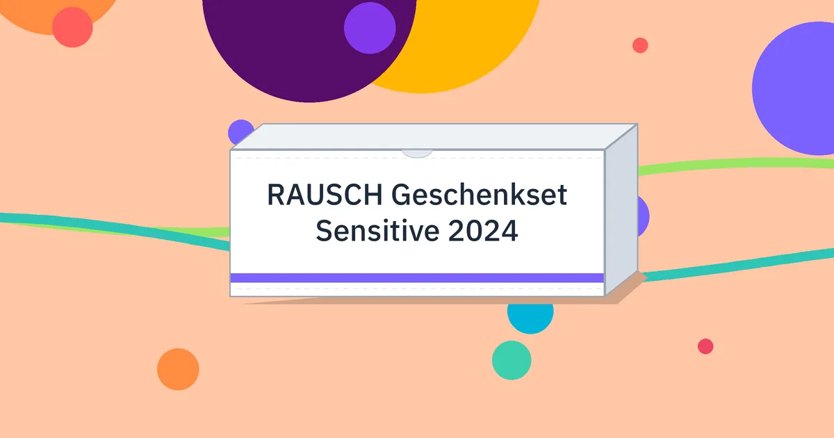 Symbolbild: Packung mit der Aufschrift RAUSCH Geschenkset Sensitive 2024 (PZN 19382205) – Verfügbarkeit und Bezug in Apotheken in Frankfurt am Main