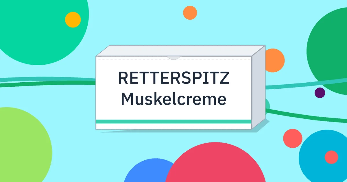 Symbolbild: Packung mit der Aufschrift RETTERSPITZ Muskelcreme (PZN 09442171) – Verfügbarkeit und Bezug in Apotheken in Frankfurt am Main