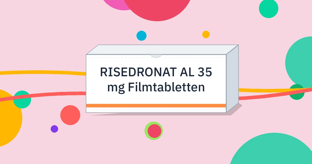 Symbolbild: Packung mit der Aufschrift RISEDRONAT AL 35 mg Filmtabletten (PZN 06925704) – Verfügbarkeit und Bezug in Apotheken in Frankfurt am Main