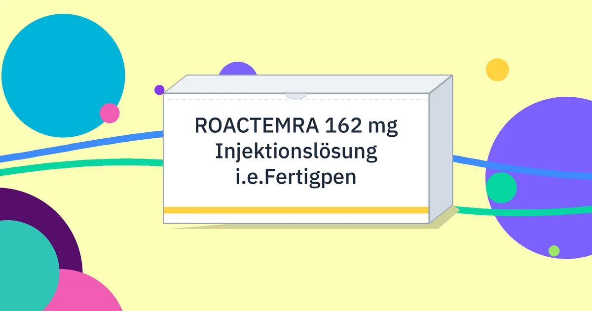 Symbolbild: Packung mit der Aufschrift ROACTEMRA 162 mg Injektionslösung i.e.Fertigpen (PZN 19062802) – Verfügbarkeit und Bezug in Apotheken in Frankfurt am Main