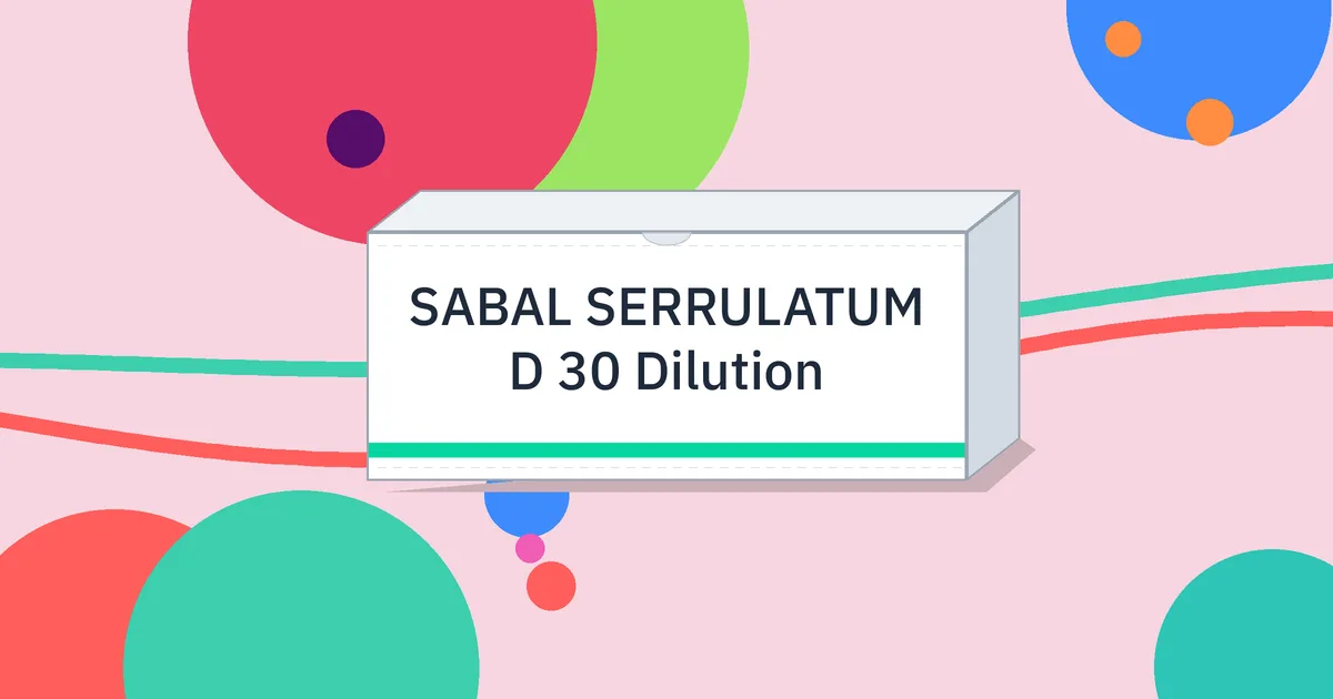Symbolbild: Packung mit der Aufschrift SABAL SERRULATUM D 30 Dilution (PZN 07459575) – Verfügbarkeit und Bezug in Apotheken in Frankfurt am Main