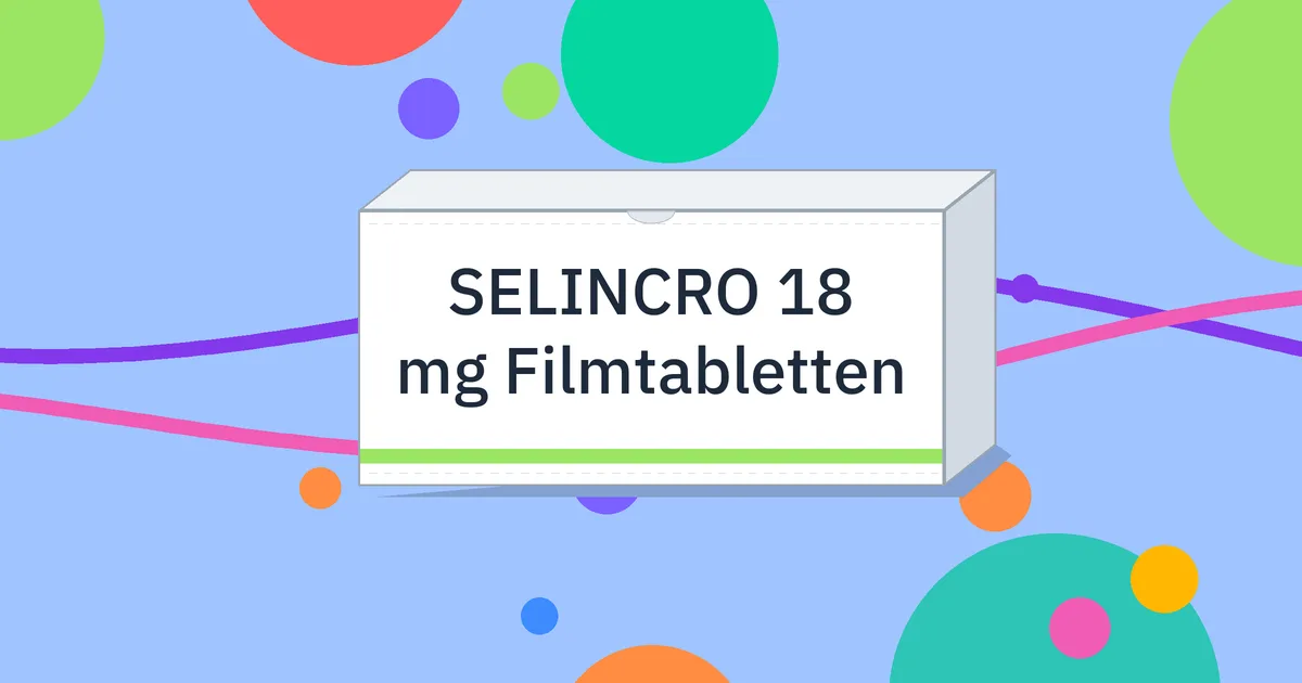 Symbolbild: Packung mit der Aufschrift SELINCRO 18 mg Filmtabletten (PZN 11127407) – Verfügbarkeit und Bezug in Apotheken in Frankfurt am Main