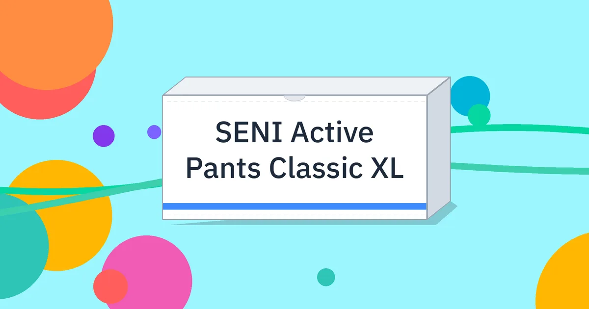 Symbolbild: Packung mit der Aufschrift SENI Active Pants Classic XL (PZN 18011955) – Verfügbarkeit und Bezug in Apotheken in Frankfurt am Main