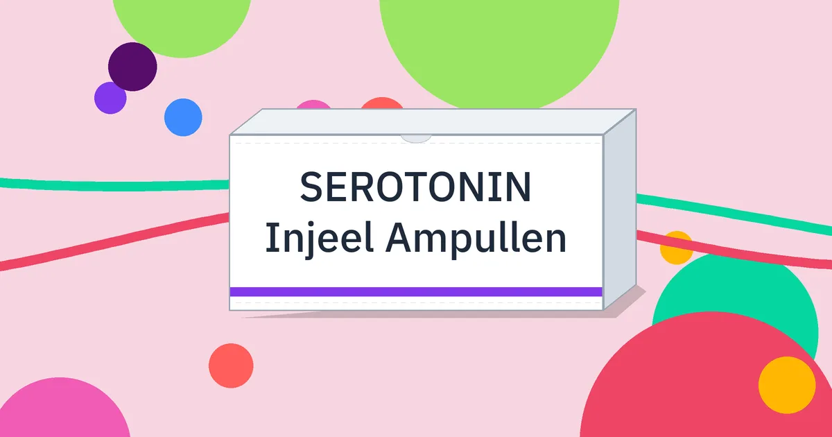 Symbolbild: Packung mit der Aufschrift SEROTONIN Injeel Ampullen (PZN 01814437) – Verfügbarkeit und Bezug in Apotheken in Frankfurt am Main