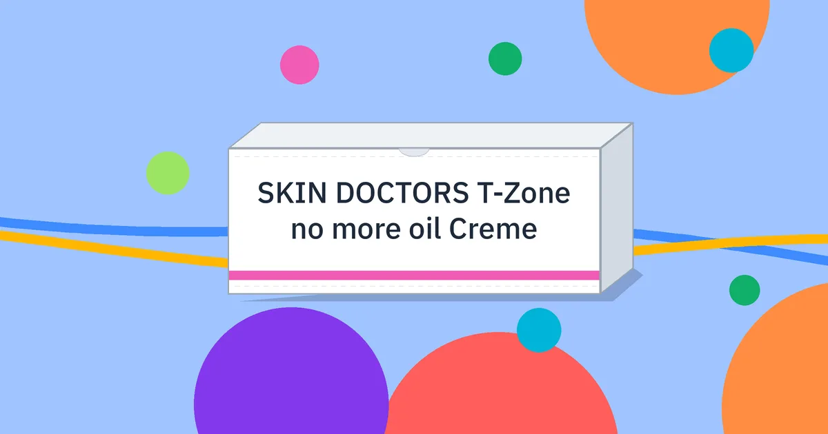 Symbolbild: Packung mit der Aufschrift SKIN DOCTORS T-Zone no more oil Creme (PZN 11221885) – Verfügbarkeit und Bezug in Apotheken in Frankfurt am Main