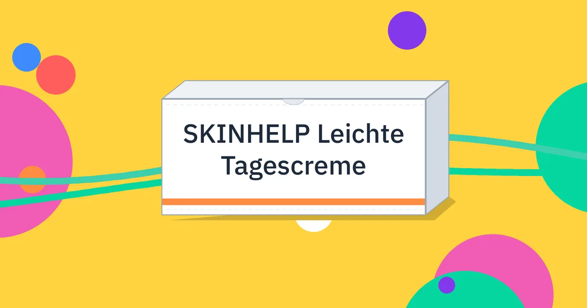 Symbolbild: Packung mit der Aufschrift SKINHELP Leichte Tagescreme (PZN 10100524) – Verfügbarkeit und Bezug in Apotheken in Frankfurt am Main