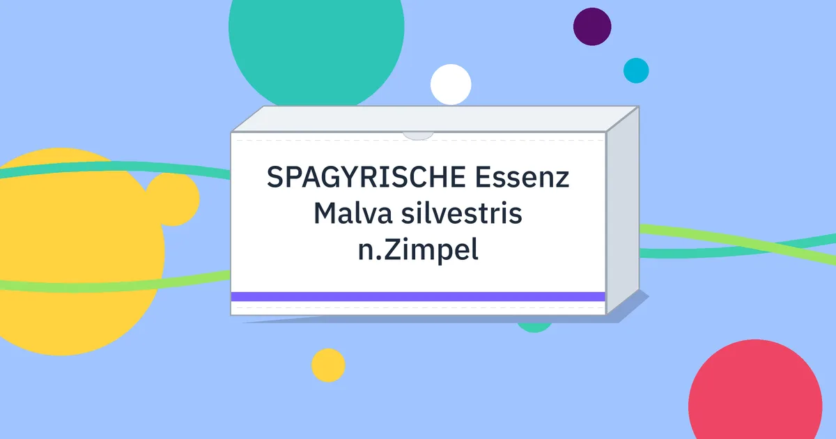Symbolbild: Packung mit der Aufschrift SPAGYRISCHE Essenz Malva silvestris n.Zimpel (PZN 00917129) – Verfügbarkeit und Bezug in Apotheken in Frankfurt am Main