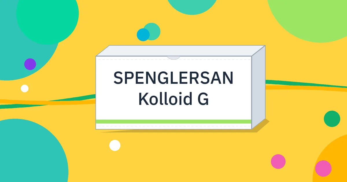 Symbolbild: Packung mit der Aufschrift SPENGLERSAN Kolloid G (PZN 00958329) – Verfügbarkeit und Bezug in Apotheken in Frankfurt am Main