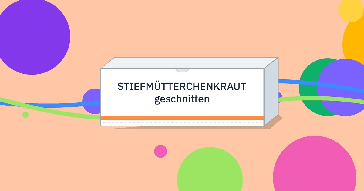Symbolbild: Packung mit der Aufschrift STIEFMÜTTERCHENKRAUT geschnitten (PZN 11310169) – Verfügbarkeit und Bezug in Apotheken in Frankfurt am Main