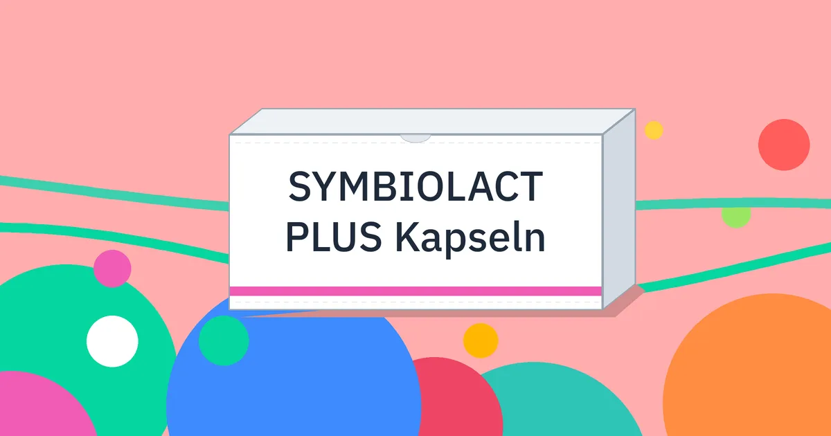 Symbolbild: Packung mit der Aufschrift SYMBIOLACT PLUS Kapseln (PZN 13721149) – Verfügbarkeit und Bezug in Apotheken in Frankfurt am Main
