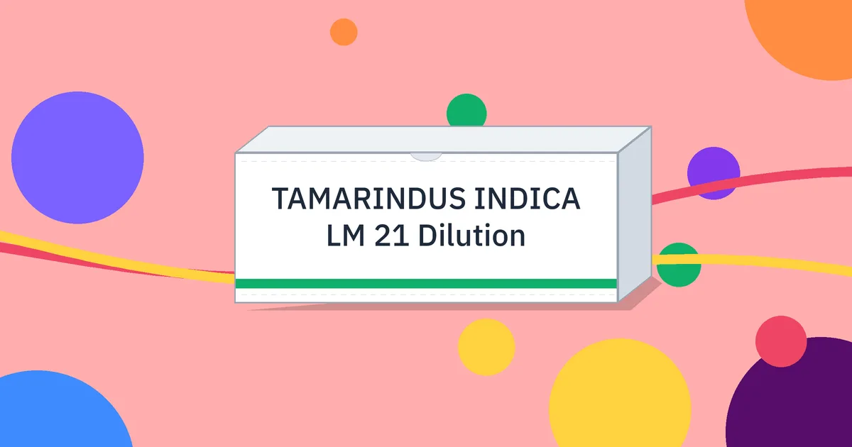 Symbolbild: Packung mit der Aufschrift TAMARINDUS INDICA LM 21 Dilution (PZN 13686619) – Verfügbarkeit und Bezug in Apotheken in Frankfurt am Main