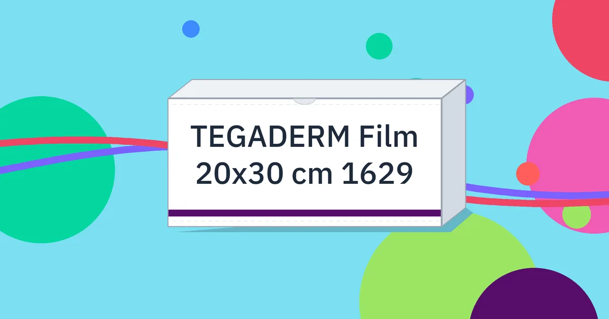 Symbolbild: Packung mit der Aufschrift TEGADERM Film 20x30 cm 1629 (PZN 02105542) – Verfügbarkeit und Bezug in Apotheken in Frankfurt am Main