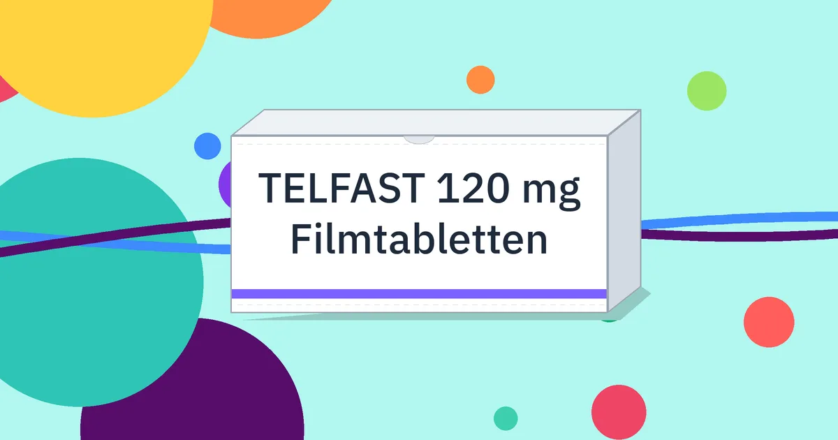 Symbolbild: Packung mit der Aufschrift TELFAST 120 mg Filmtabletten (PZN 01229644) – Verfügbarkeit und Bezug in Apotheken in Frankfurt am Main