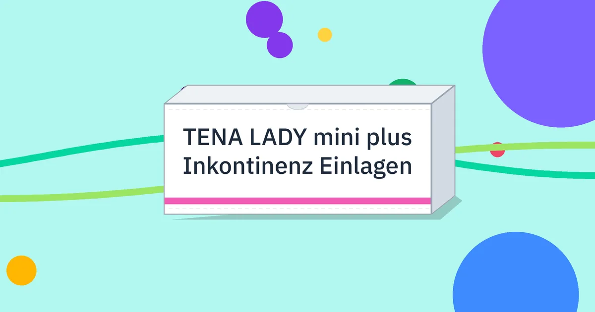 Symbolbild: Packung mit der Aufschrift TENA LADY mini plus Inkontinenz Einlagen (PZN 04114077) – Verfügbarkeit und Bezug in Apotheken in Frankfurt am Main