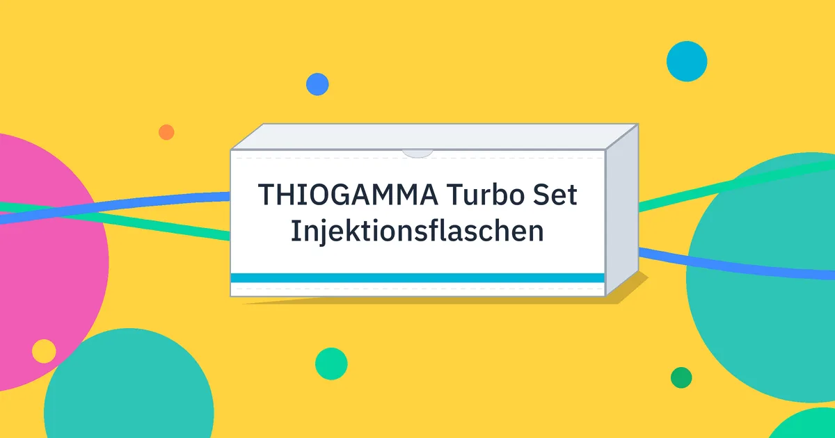 Symbolbild: Packung mit der Aufschrift THIOGAMMA Turbo Set Injektionsflaschen (PZN 00921444) – Verfügbarkeit und Bezug in Apotheken in Frankfurt am Main