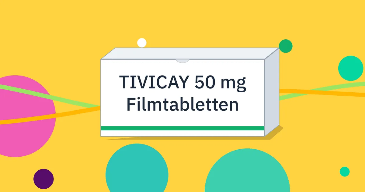 Symbolbild: Packung mit der Aufschrift TIVICAY 50 mg Filmtabletten (PZN 19250952) – Verfügbarkeit und Bezug in Apotheken in Frankfurt am Main