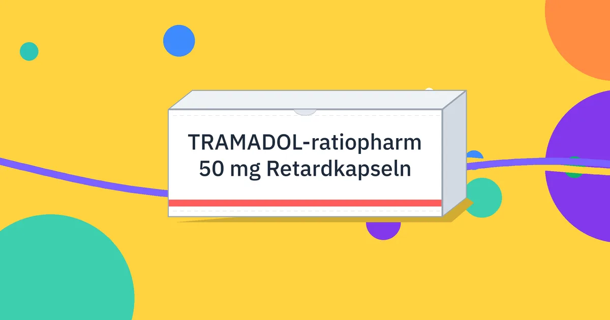 Symbolbild: Packung mit der Aufschrift TRAMADOL-ratiopharm 50 mg Retardkapseln (PZN 03931673) – Verfügbarkeit und Bezug in Apotheken in Frankfurt am Main