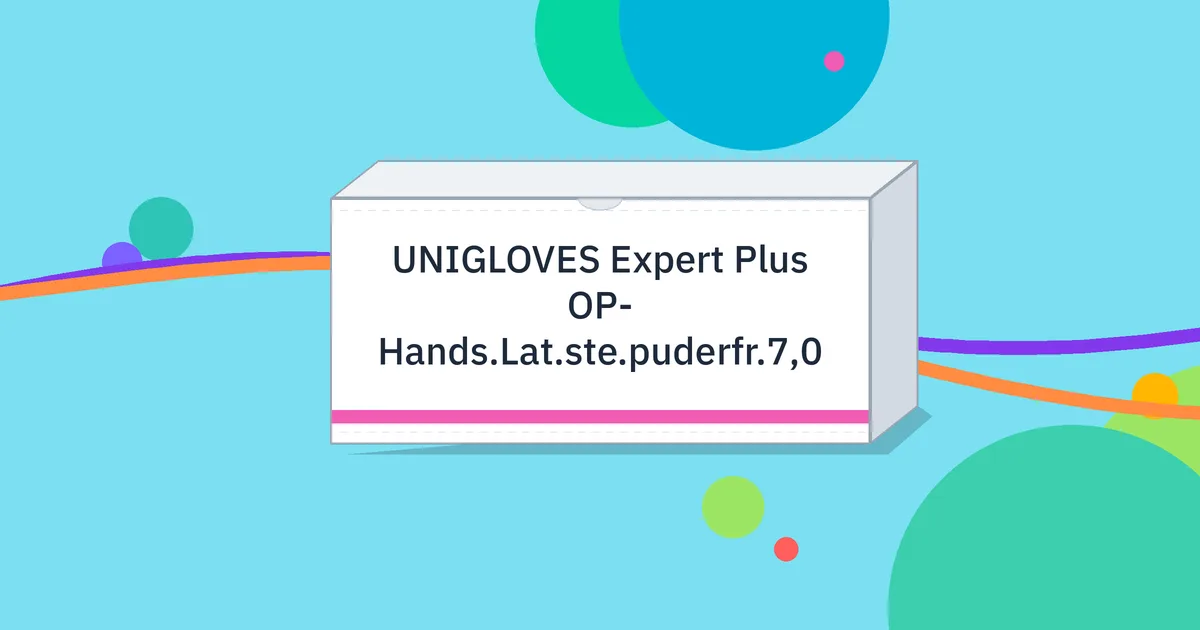 Symbolbild: Packung mit der Aufschrift UNIGLOVES Expert Plus OP-Hands.Lat.ste.puderfr.7,0 (PZN 09226415) – Verfügbarkeit und Bezug in Apotheken in Frankfurt am Main