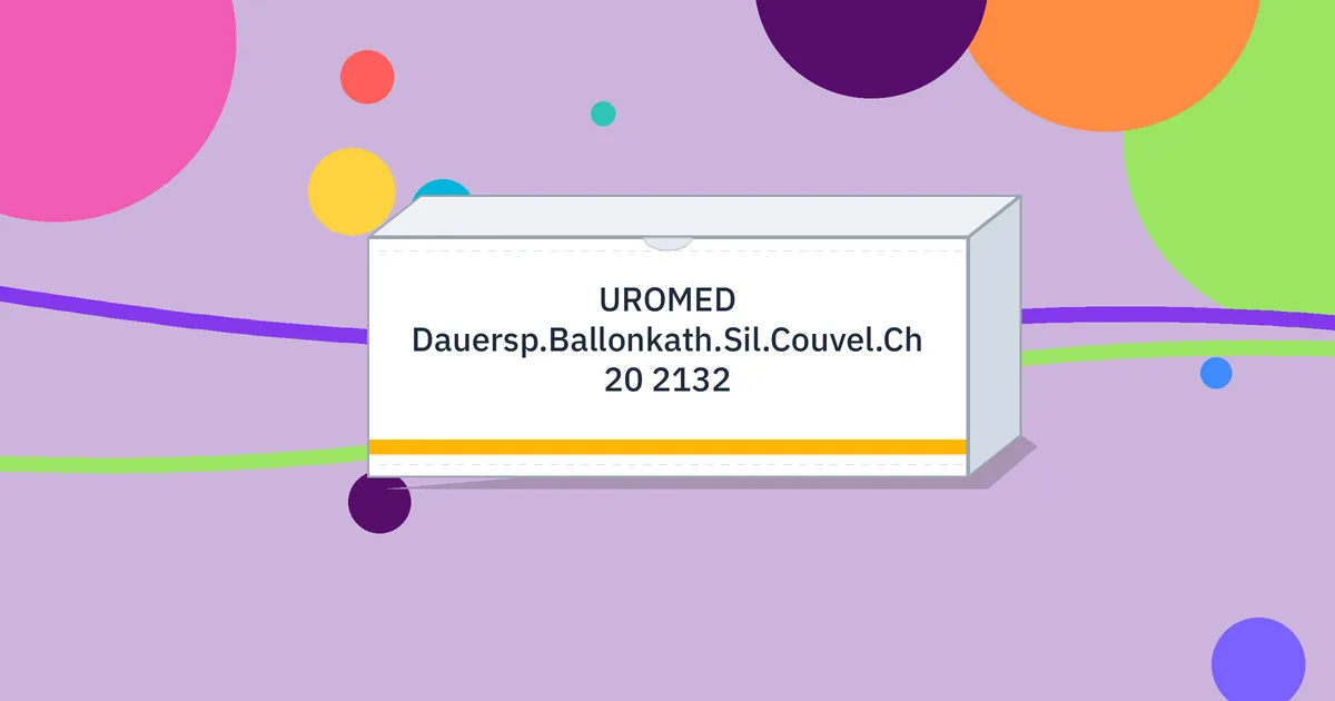 Symbolbild: Packung mit der Aufschrift UROMED Dauersp.Ballonkath.Sil.Couvel.Ch 20 2132 (PZN 07654383) – Verfügbarkeit und Bezug in Apotheken in Frankfurt am Main