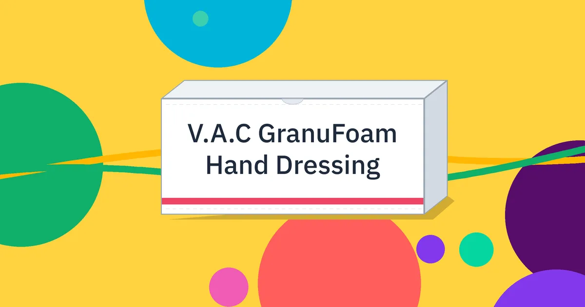 Symbolbild: Packung mit der Aufschrift V.A.C GranuFoam Hand Dressing (PZN 16831973) – Verfügbarkeit und Bezug in Apotheken in Frankfurt am Main