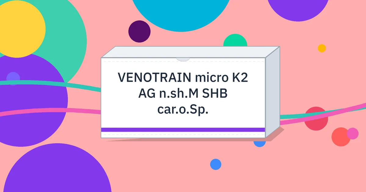 Symbolbild: Packung mit der Aufschrift VENOTRAIN micro K2 AG n.sh.M SHB car.o.Sp. (PZN 01342292) – Verfügbarkeit und Bezug in Apotheken in Frankfurt am Main