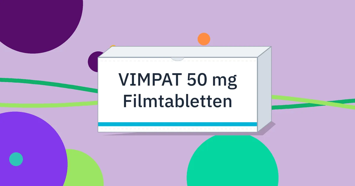 Symbolbild: Packung mit der Aufschrift VIMPAT 50 mg Filmtabletten (PZN 09440048) – Verfügbarkeit und Bezug in Apotheken in Frankfurt am Main