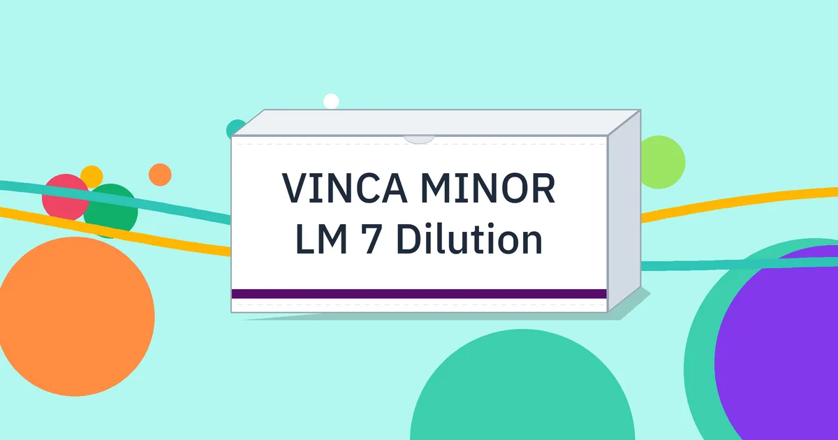 Symbolbild: Packung mit der Aufschrift VINCA MINOR LM 7 Dilution (PZN 13273515) – Verfügbarkeit und Bezug in Apotheken in Frankfurt am Main