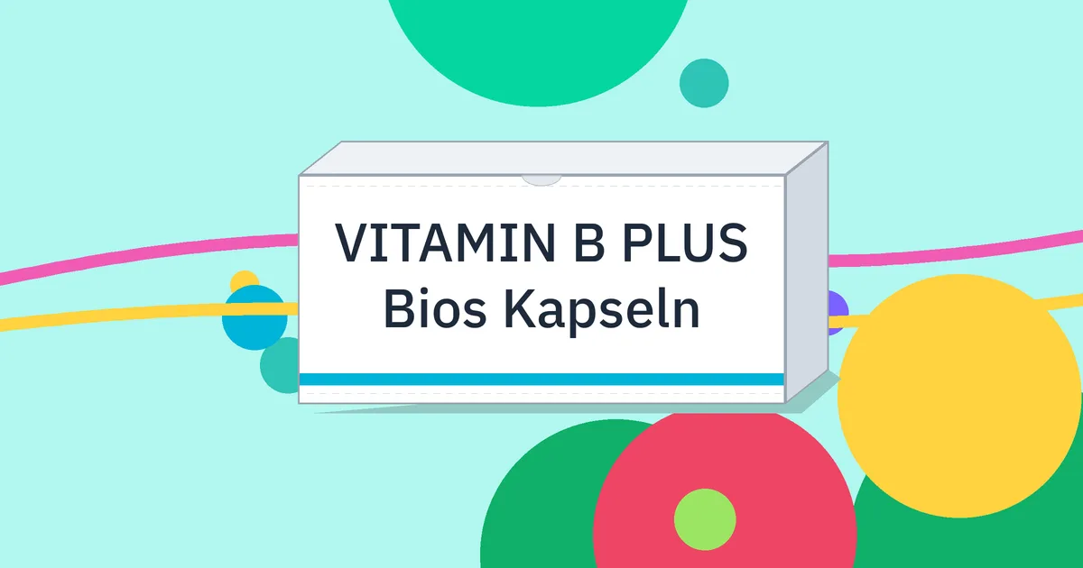 Symbolbild: Packung mit der Aufschrift VITAMIN B PLUS Bios Kapseln (PZN 12734109) – Verfügbarkeit und Bezug in Apotheken in Frankfurt am Main
