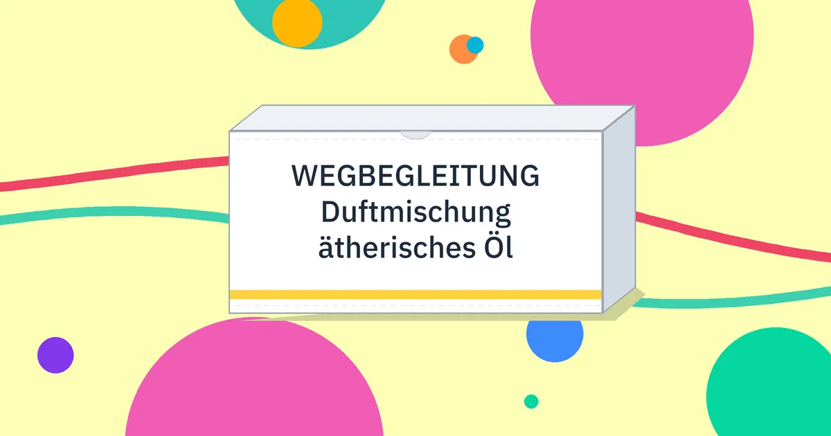 Symbolbild: Packung mit der Aufschrift WEGBEGLEITUNG Duftmischung ätherisches Öl (PZN 19977795) – Verfügbarkeit und Bezug in Apotheken in Frankfurt am Main